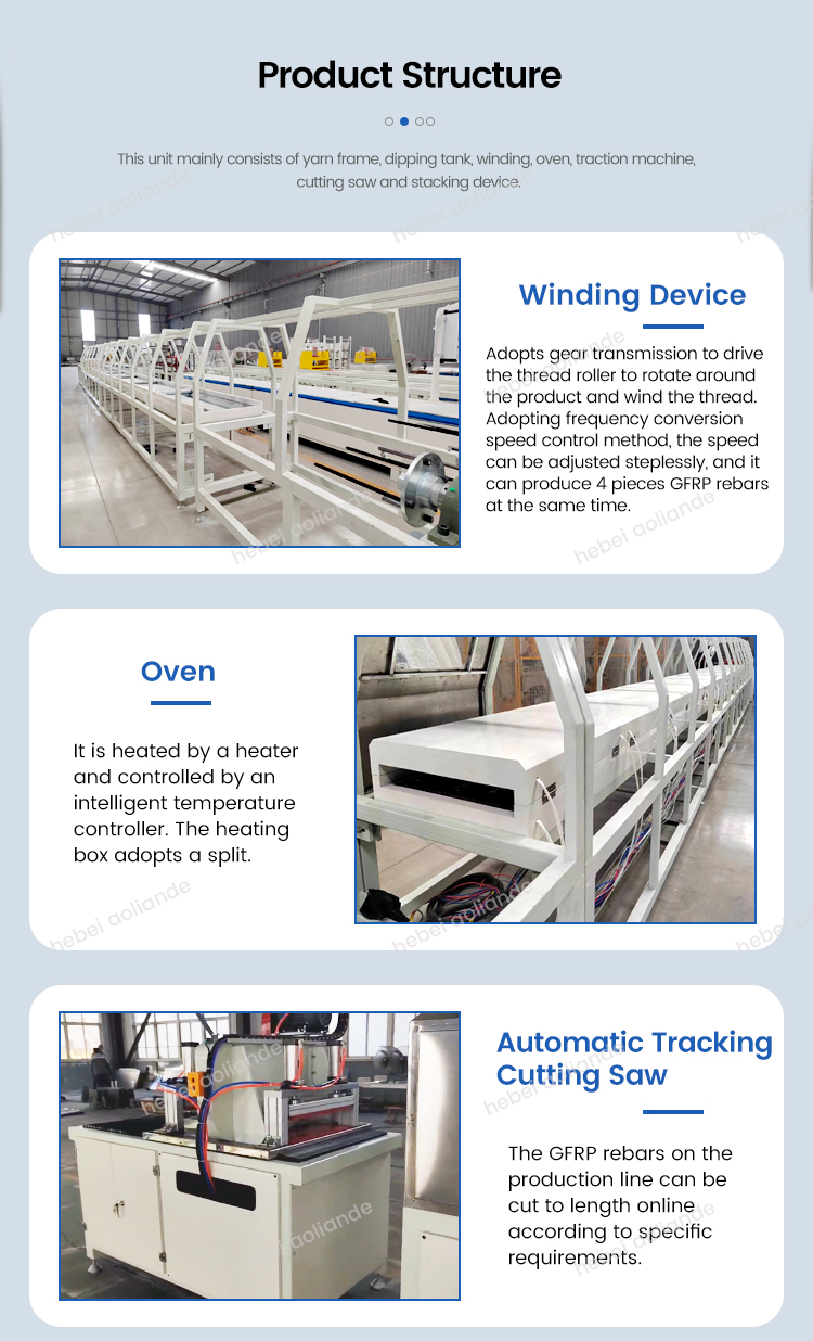 FRP GRP Rebar Machine