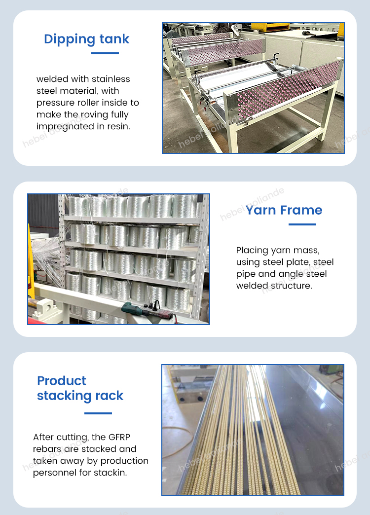 FRP GRP Rebar Machine